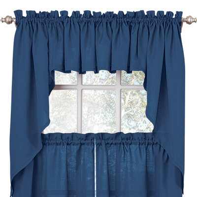 Sample Solid Textured Swag Window Curtain | AllModern