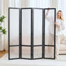 Winston Porter Acrylic Room Divider, 4-Panel Frosted Translucent ...