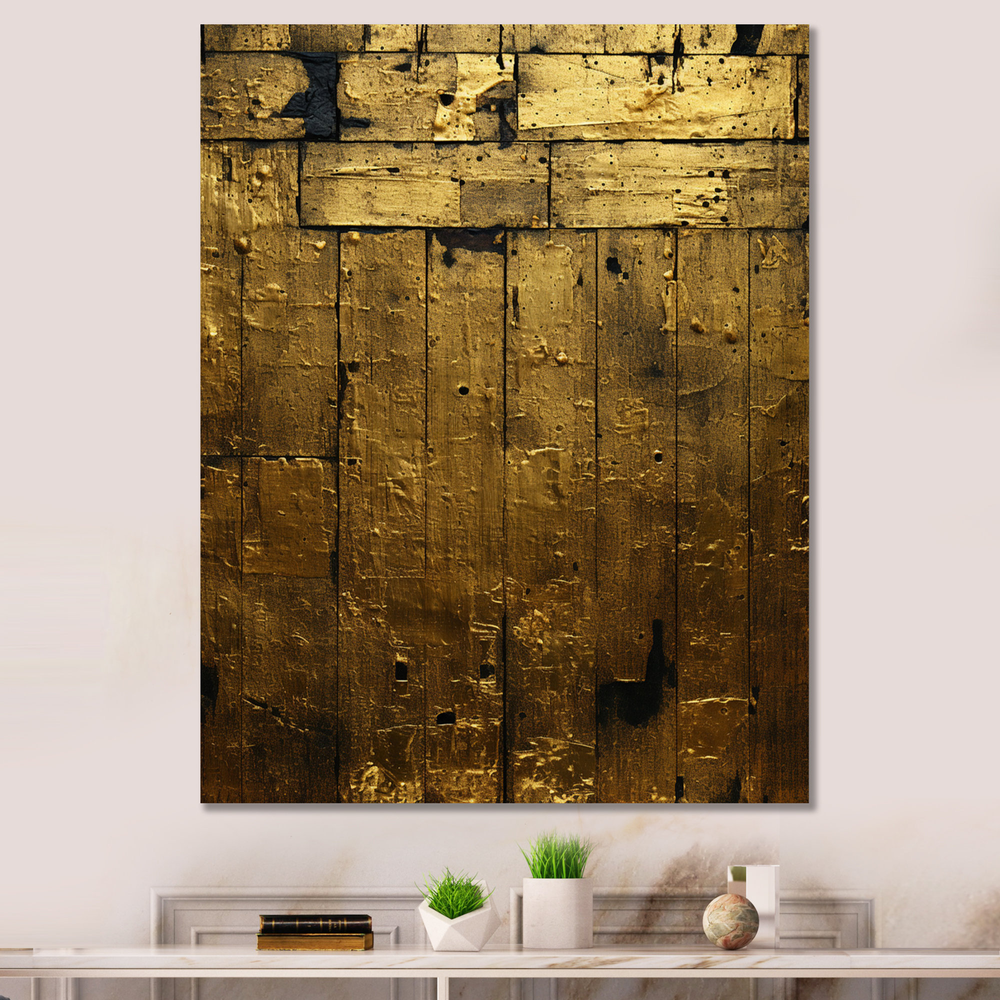 Mercer41 Golden Passage Of Time Framed On Canvas Print | Wayfair