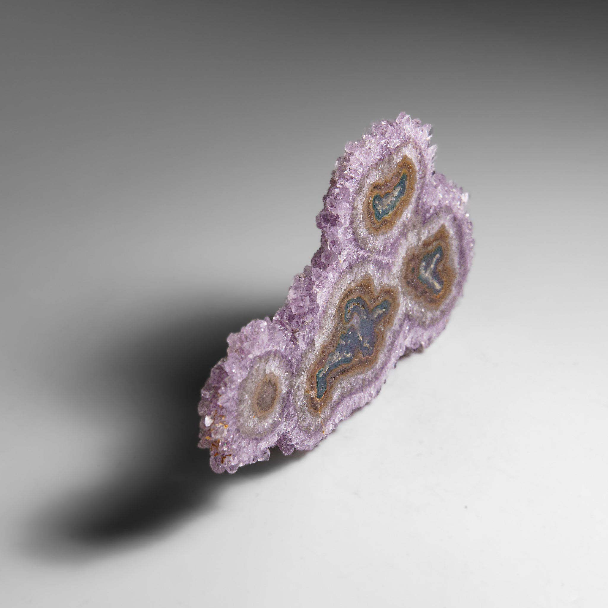 Astro Gallery of Gems Amethyst Stalactite Slice From Uruguay (105 Grams ...