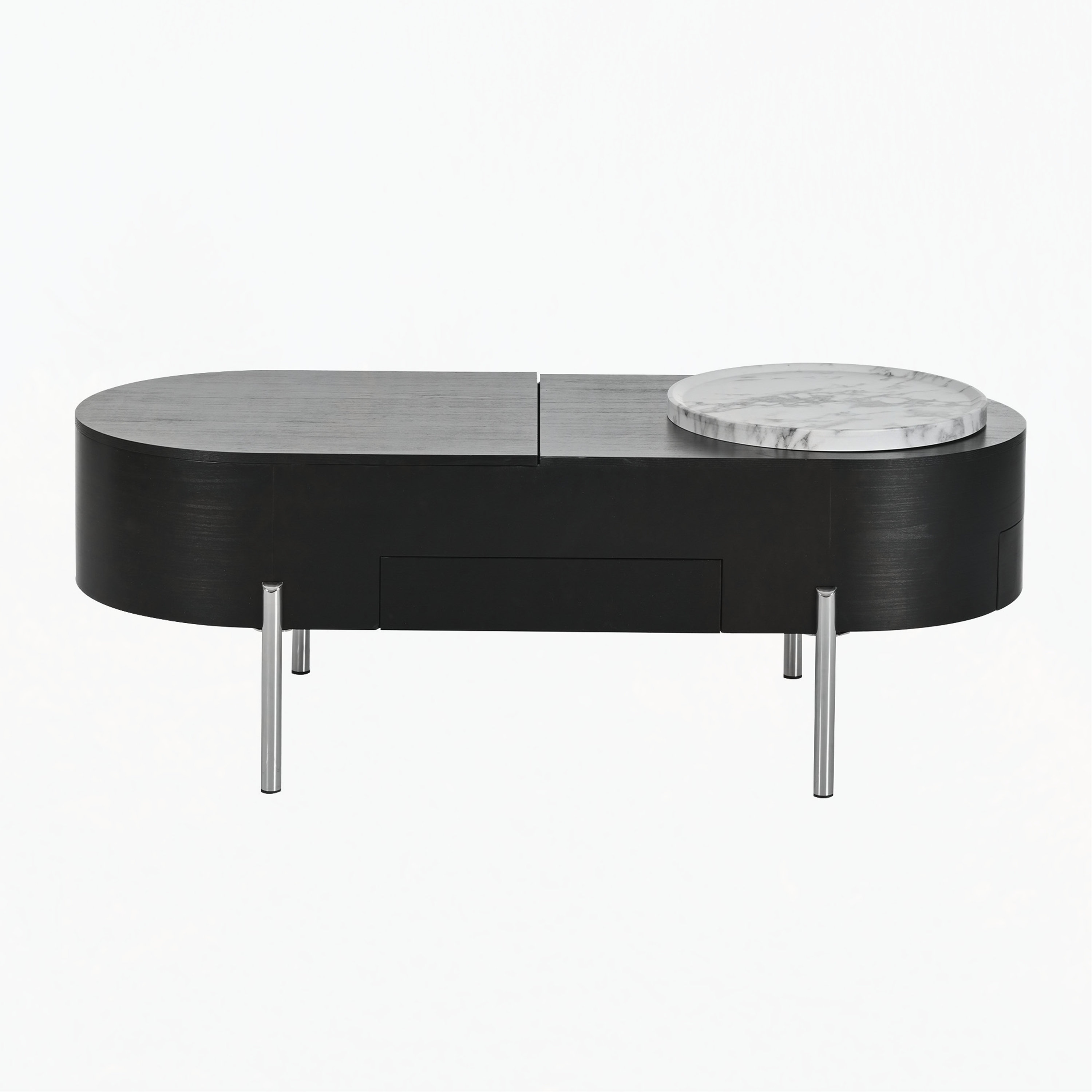 Brayden Studio® 47.2''Lift Top Coffee Table with 360-degree Marble ...