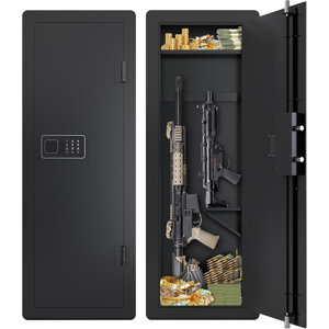 LIZEVINC 45'' Tall Wall Safe, Gun Cabinets for Rifles and Shotguns with ...