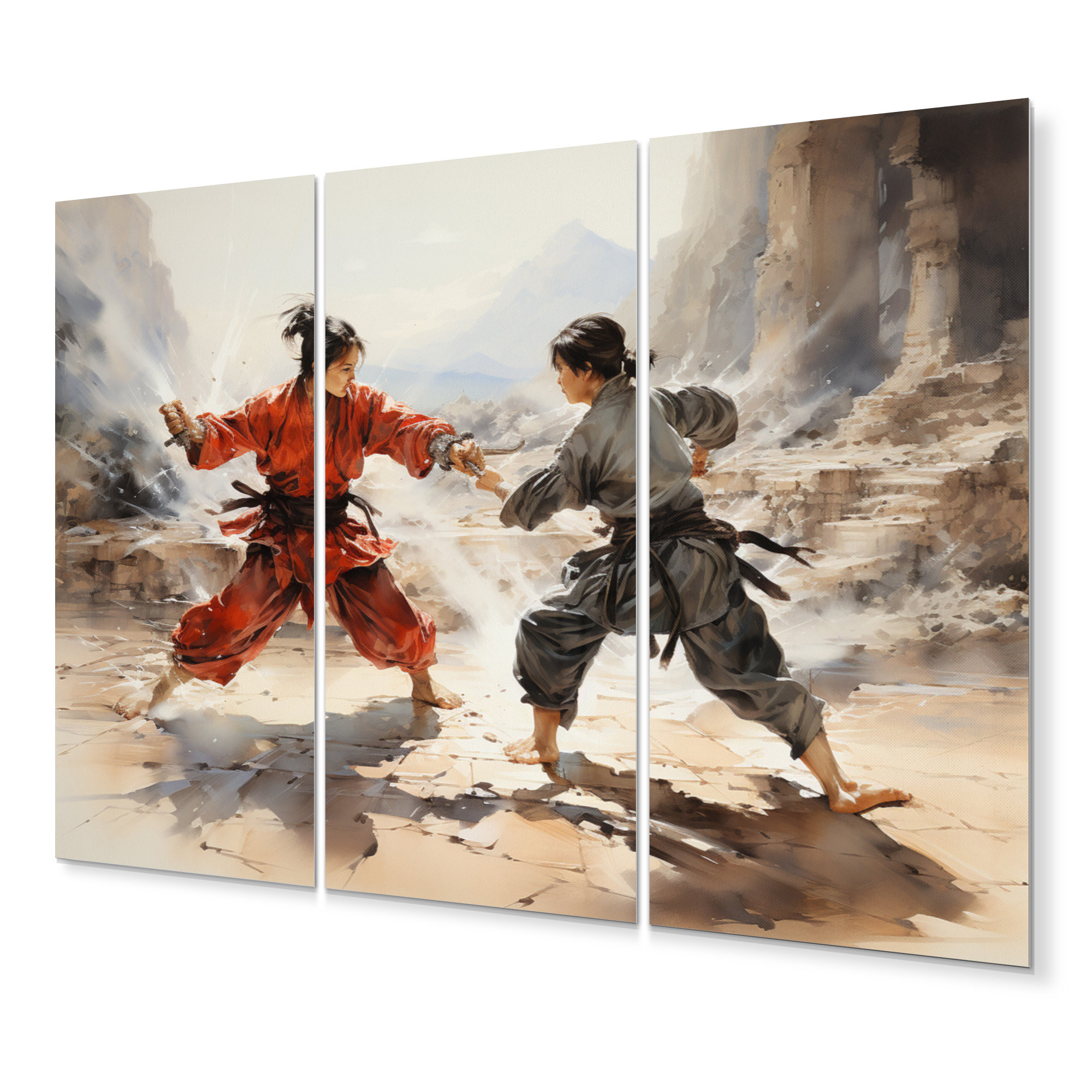 Design Art China Art Kung Fu II - Chinese Metal Wall Decor Set | Wayfair