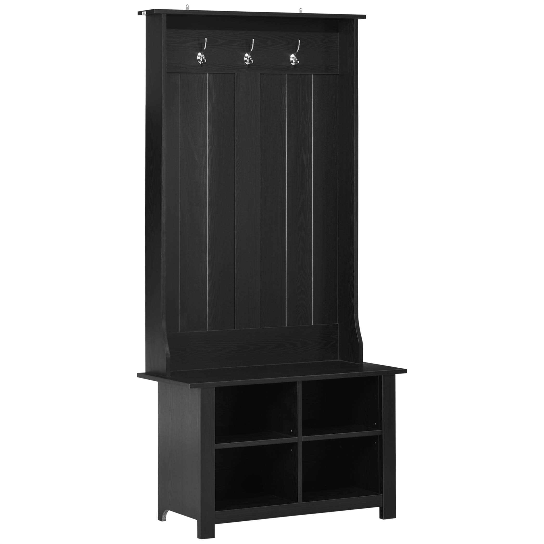 Latitude Run® Niabi Hall Tree 31 5 Wide With Bench And Shoe Storage
