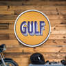 American Art Decor Gulf Oil Metal Sign 30" - Vintage Wall Art Classic ...