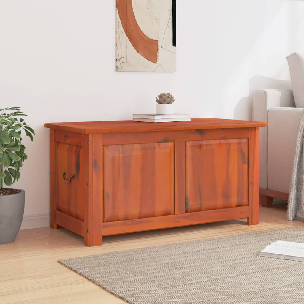 Millwood Pines Storage Chest With Lid Brown Solid Wood Acacia - Wayfair ...