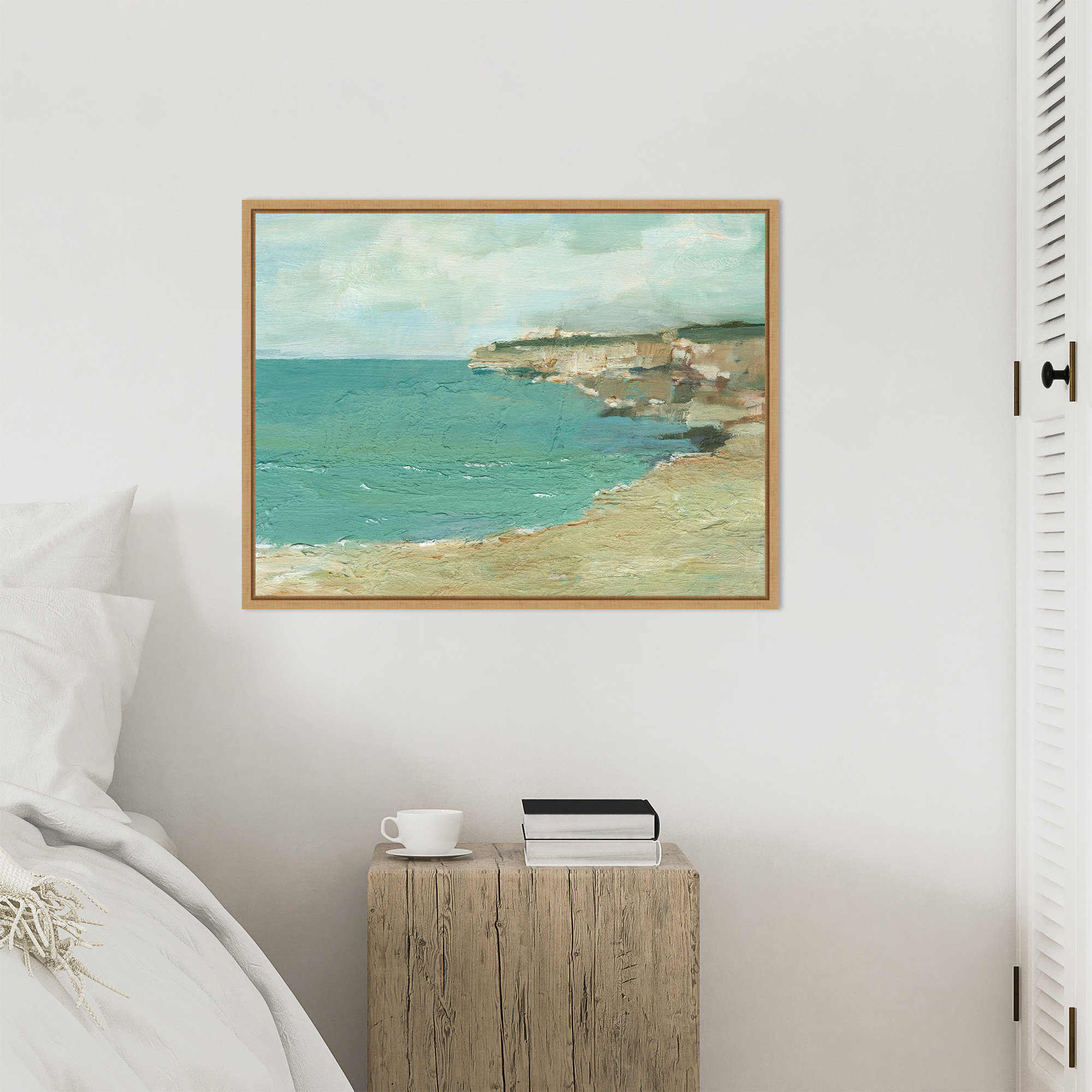 Amanti Art Sun Drenched Cliffs I by Ethan Harper Framed Canvas Wall Art Print | Wayfair