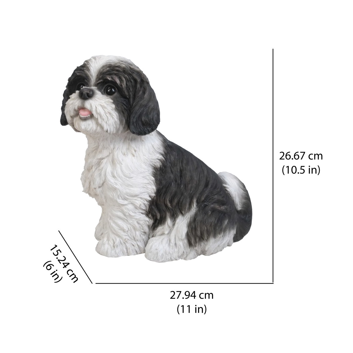 Hi-Line Gift Ltd. Sitting Dog Shih Tzu Statue & Reviews | Wayfair