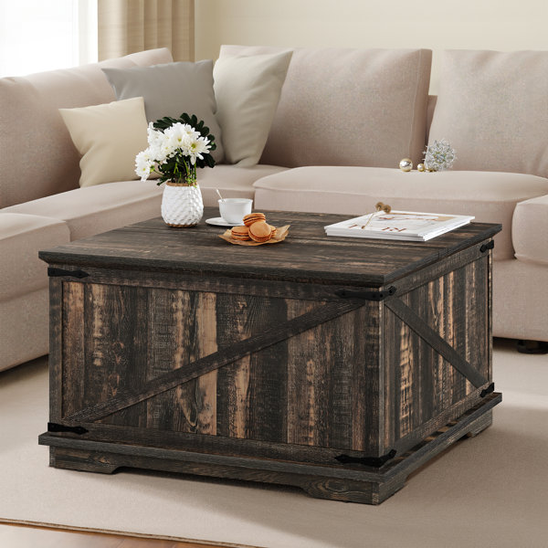 Laurel Foundry Modern Farmhouse® Vihaan Farmhouse Lift Top Coffee Table ...