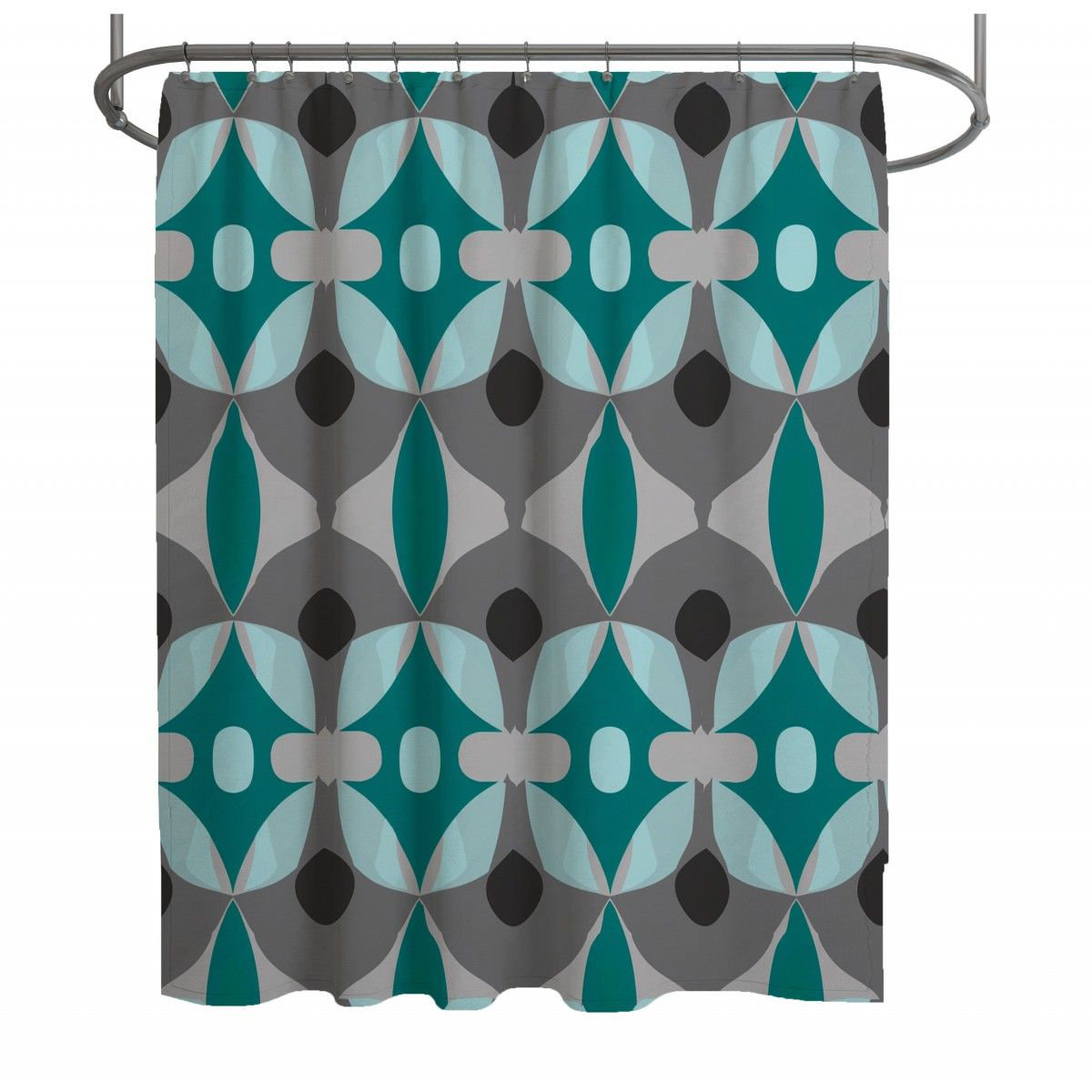 VisionDecor Cowboy Western Dramatic Teal shapes Shower Curtain - Cool ...