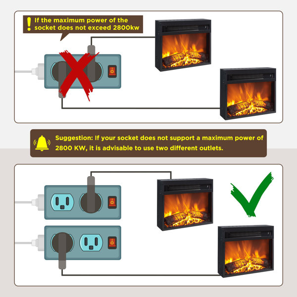 Red Barrel Studio® Tenleigh Fireplace TV Stand for TVs up to 80" with ...