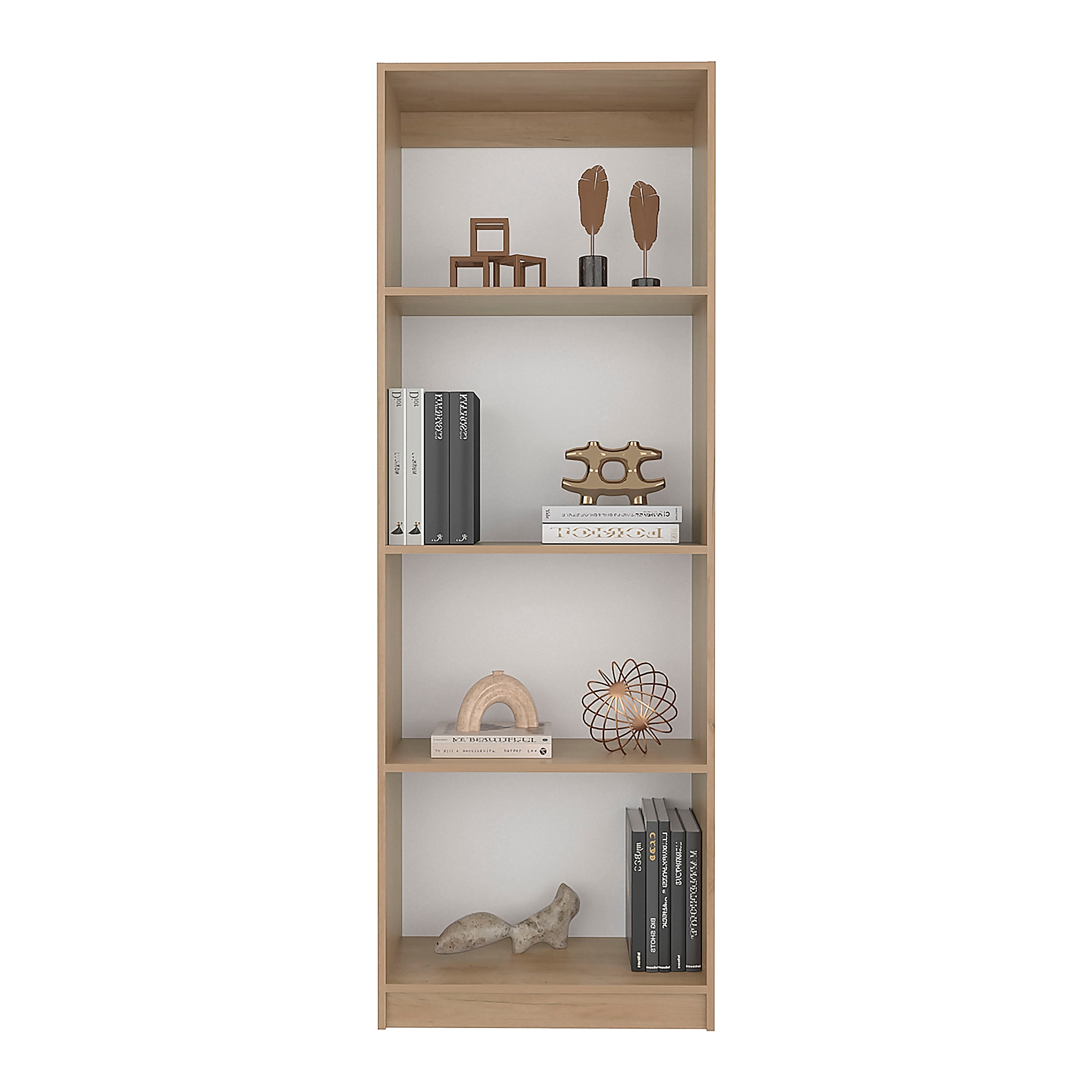 Latitude Run® Home Bookcase With 4-Shelf Modern Display Unit | Wayfair