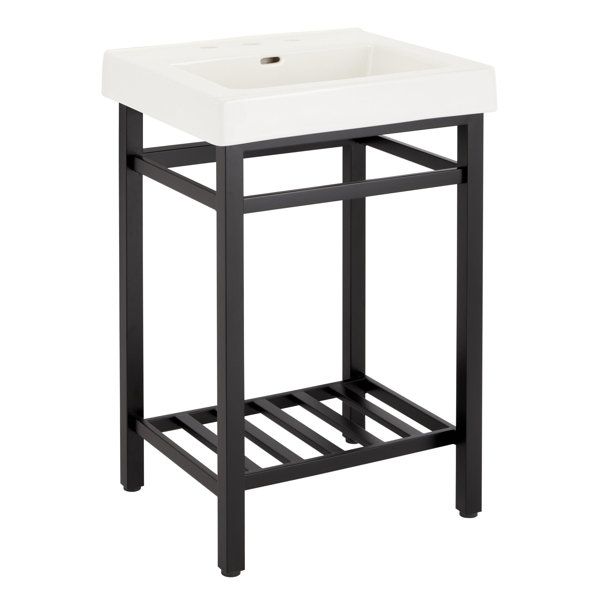 Signature Hardware 24" Halyard Console Sink With Modern Top | Wayfair