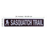 Trinx Metal Sasquatch Trail Road Street Sign Rustic Bigfoot Cabin Man ...