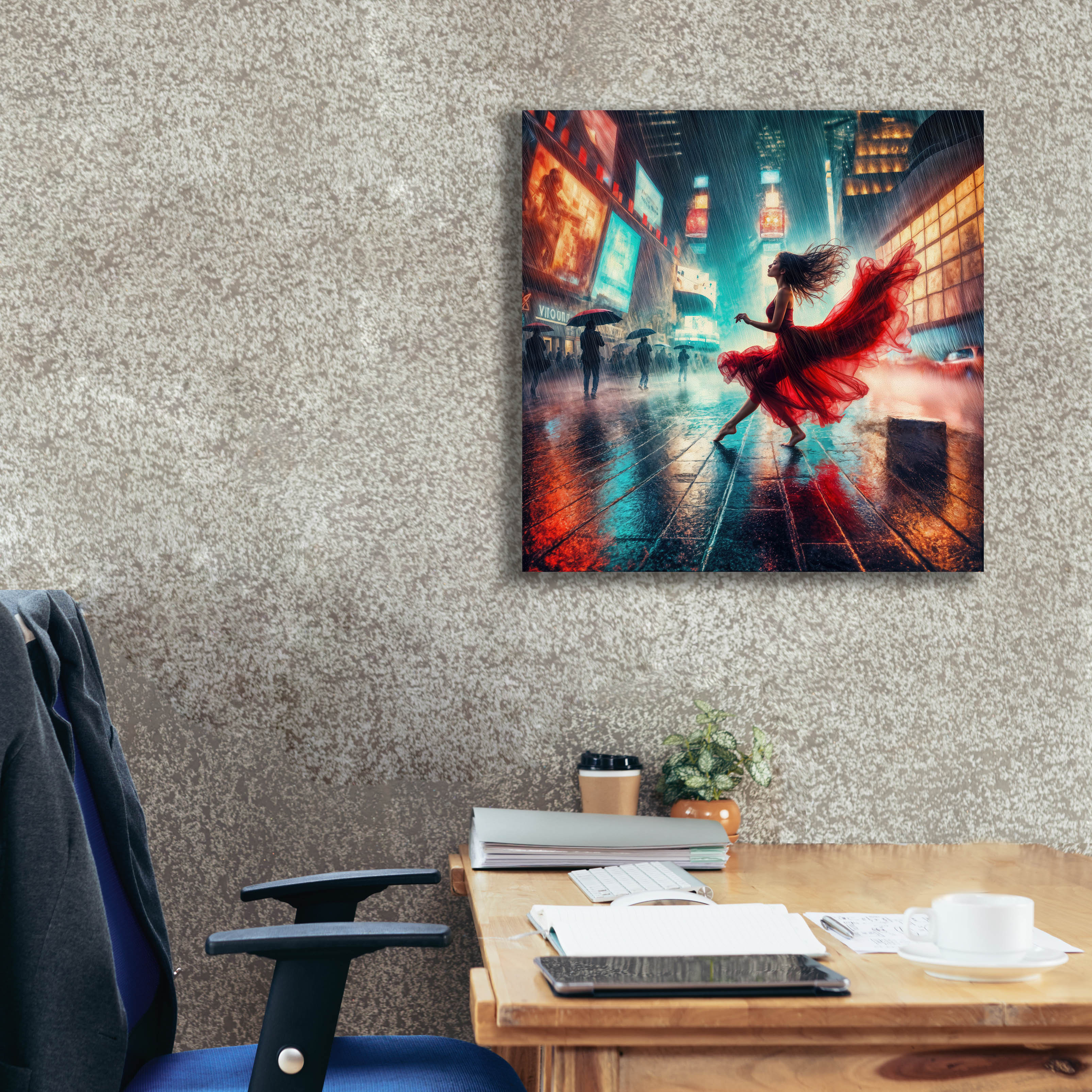 Epic Graffiti 'Dancing In A Rain' by Rey Klimt Canvas Wall Art | Wayfair