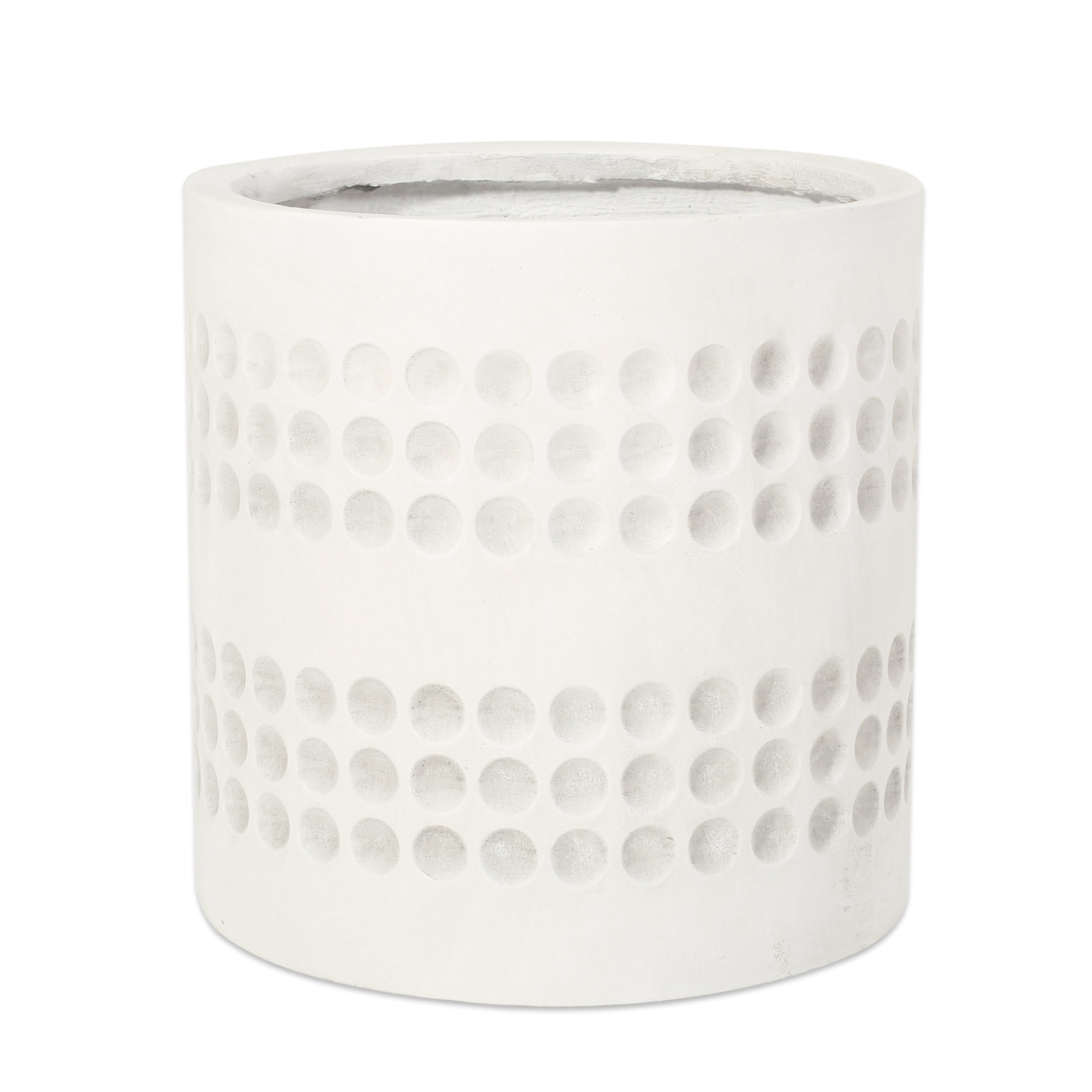 Dovecove Outdoor Planter, Antique White Color, Magnesium Oxide, 12.89In ...