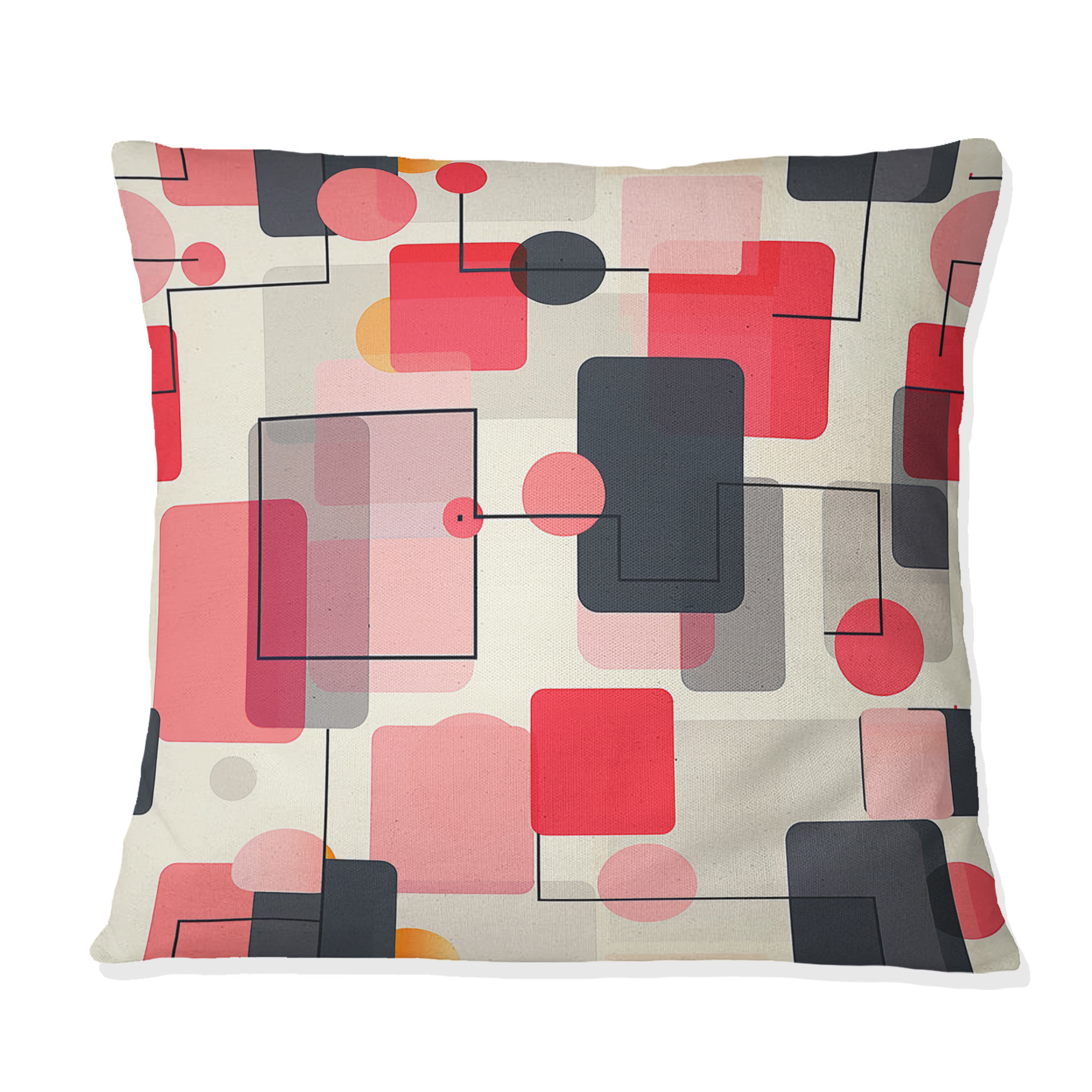 Design Art Geometric Shapes I - Geometric Throw Pillow | Wayfair
