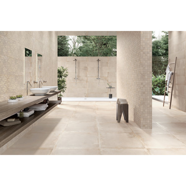 Mirrella 12" x 48" Porcelain Wall & Floor Tile | Wayfair