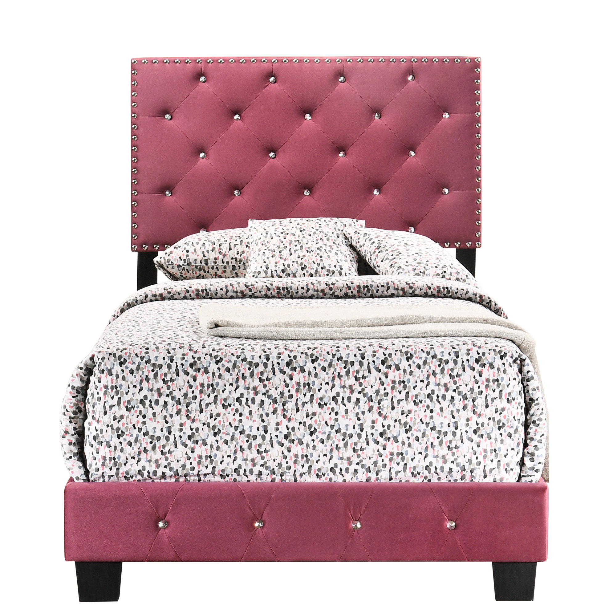 Mercer41 Twin Bed - And Fits Various Decorative Themes 47"h X 42"w With ...