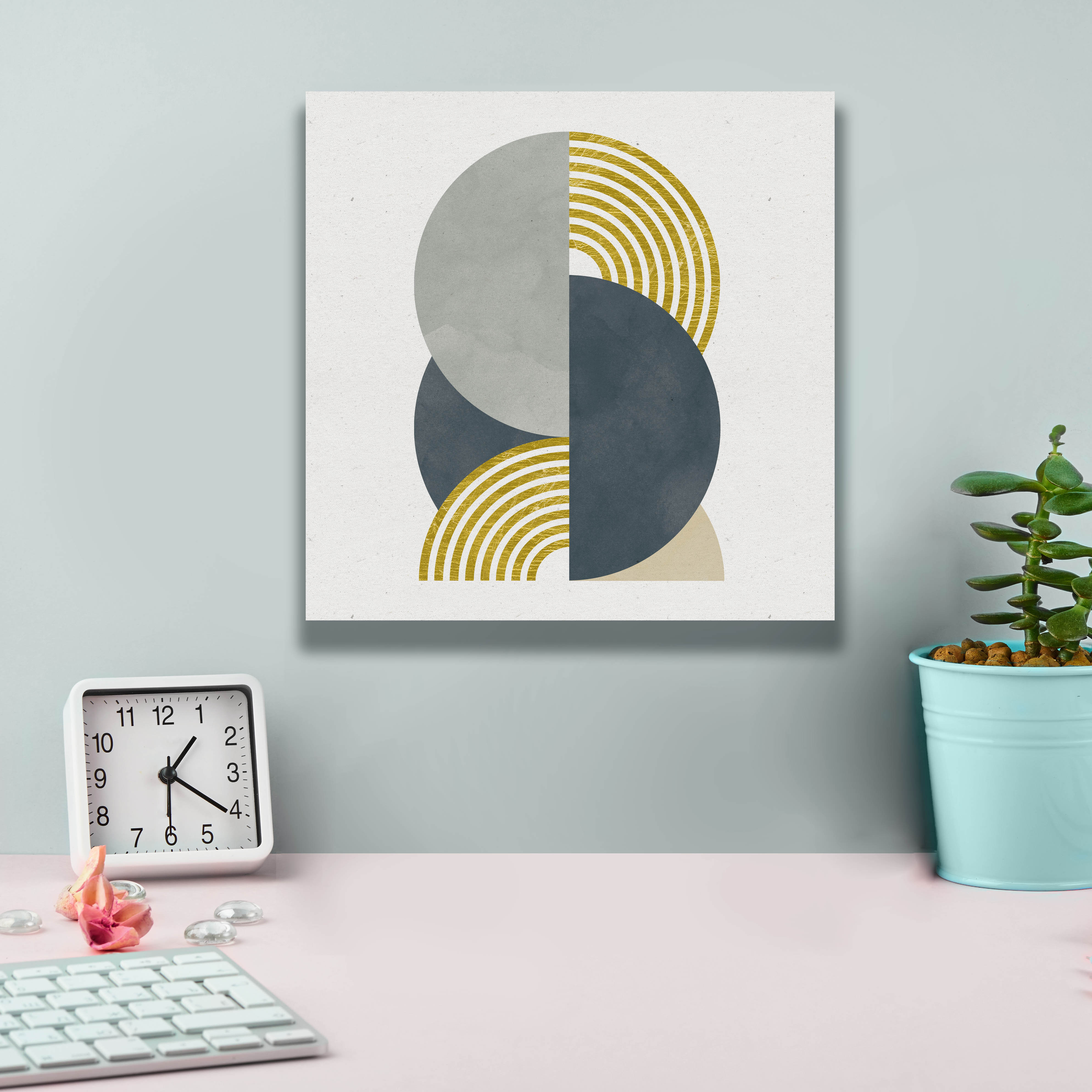 George Oliver 'Deco Glam 1 Sq' by Moira Hershey Canvas Wall Art | Wayfair