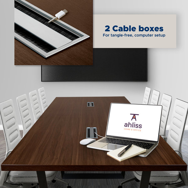 Inbox Zero Rectangle Conference Table & Reviews | Wayfair