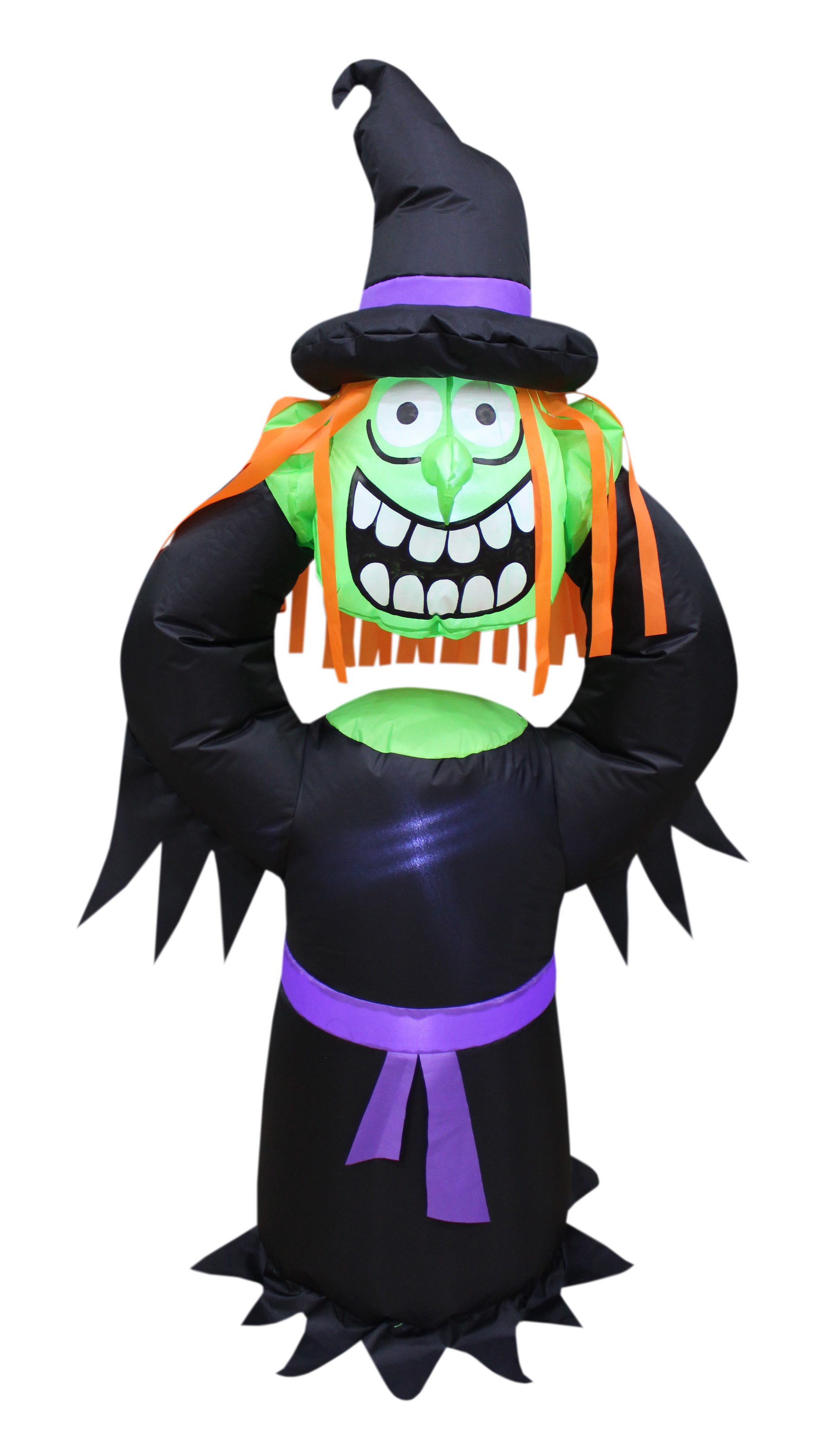 The Holiday Aisle® 4 Foot Tall Lighted Happy Halloween Inflatable ...