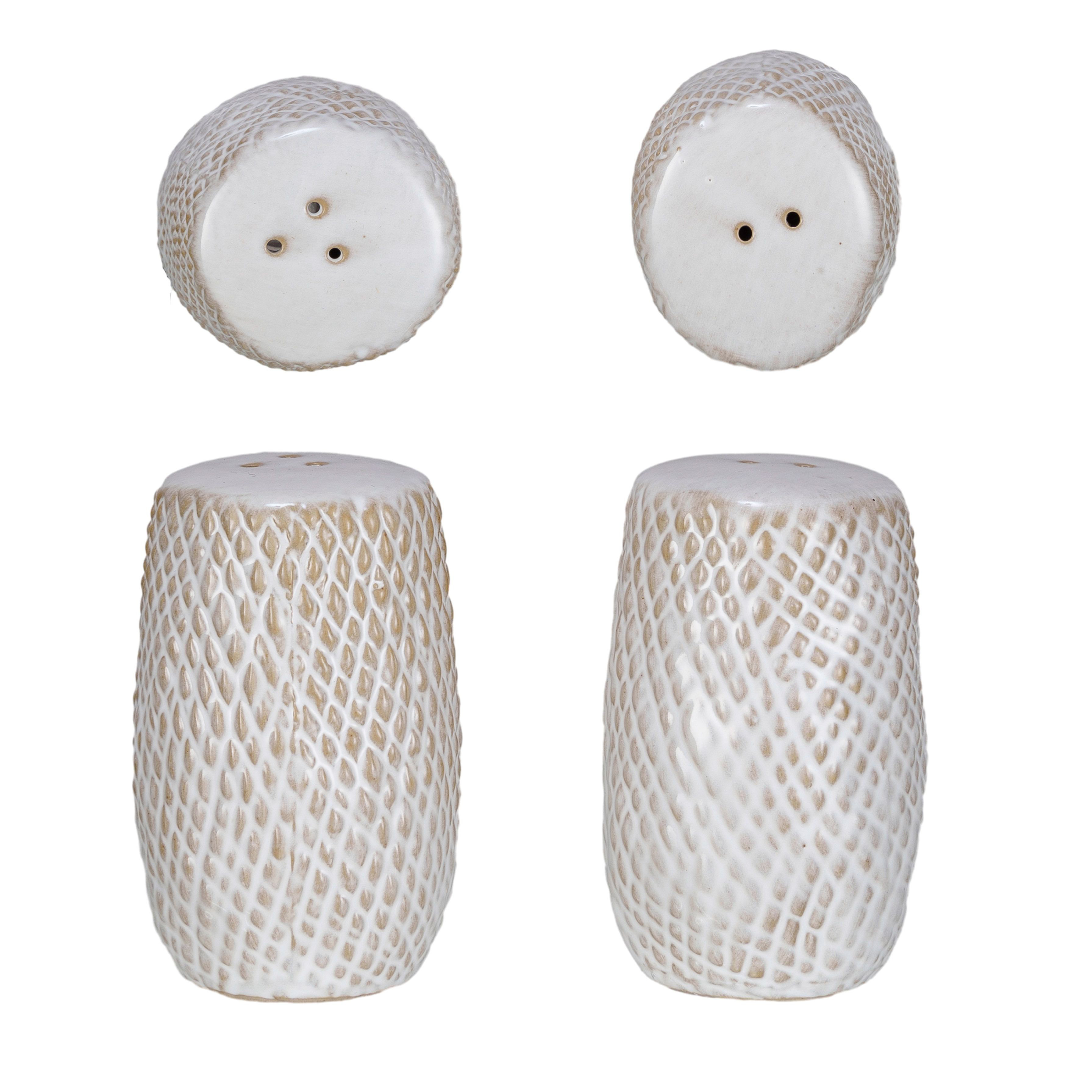 Creative Co-Op Stoneware Salt & Pepper Shakers | Wayfair