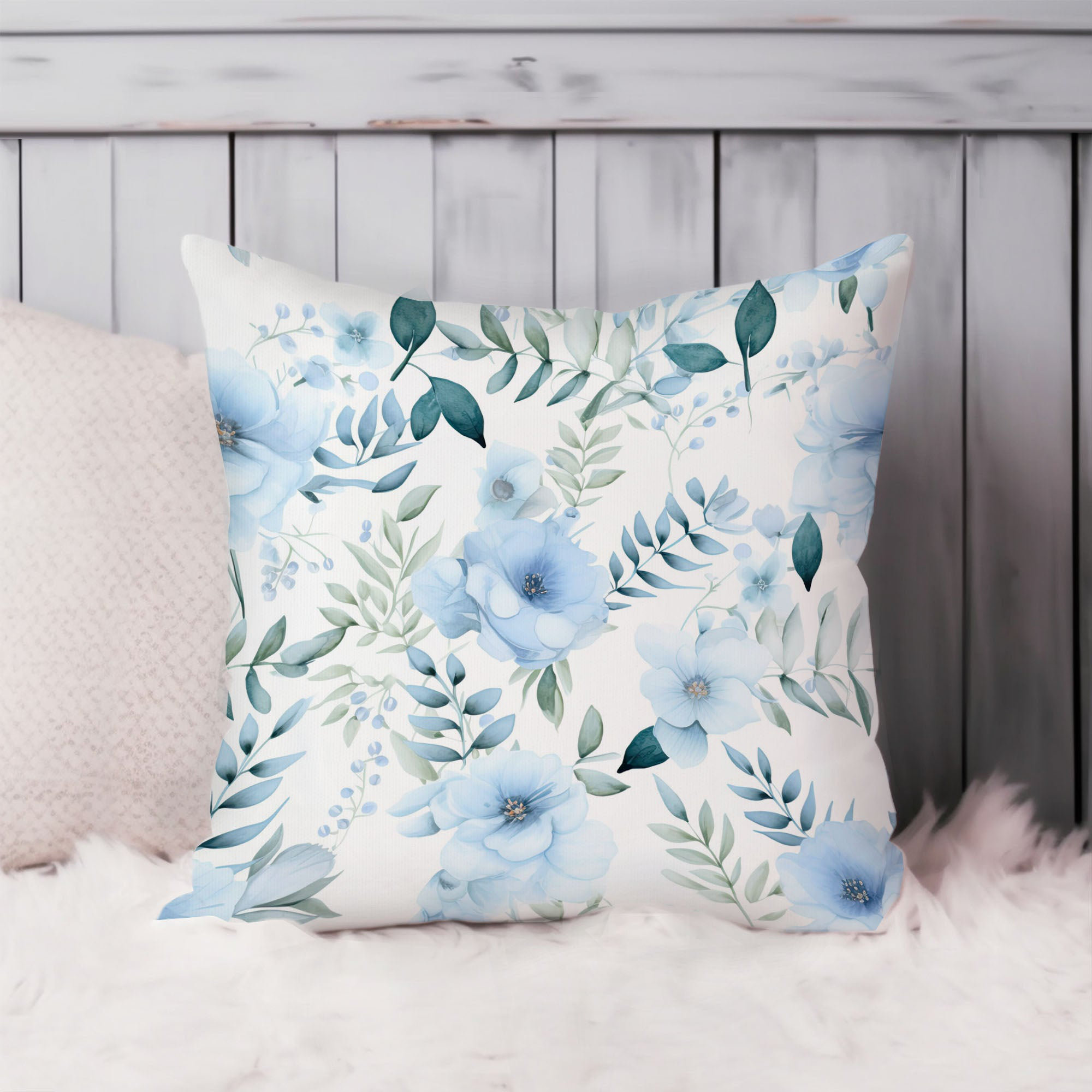 Ethan Taylor Floral Blue Flower Modern Cottagecore Pattern VIII Flowers ...