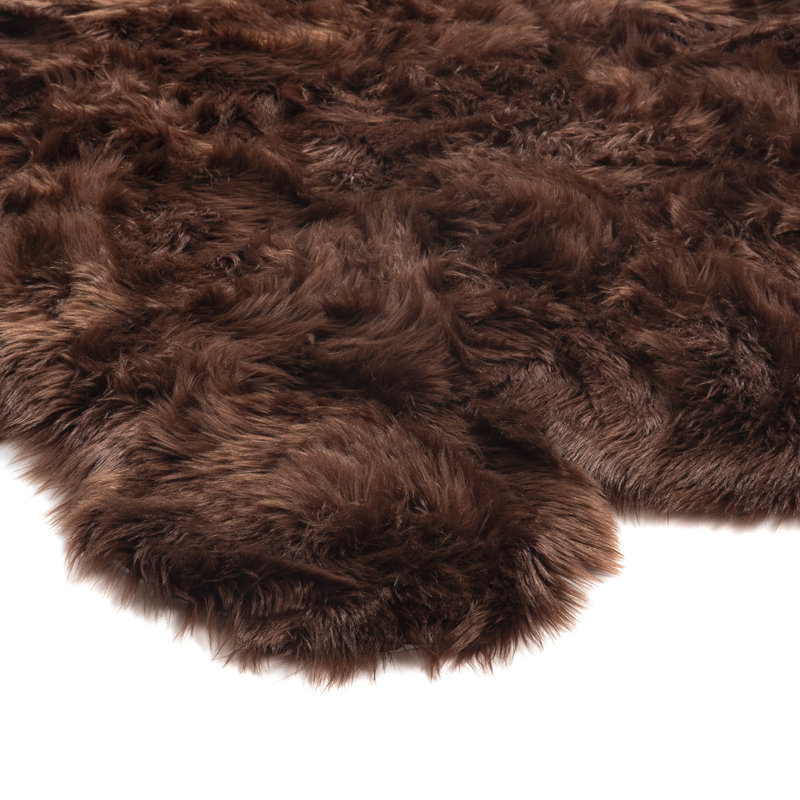 Walk On Me Octo Pelt Brown Area Rug - 5' x 7' & Reviews | Wayfair