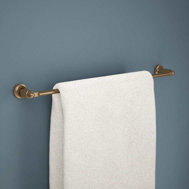 Delta Saylor Wall Mounted 24" Towel Bar in Matte Black & Reviews | Wayfair