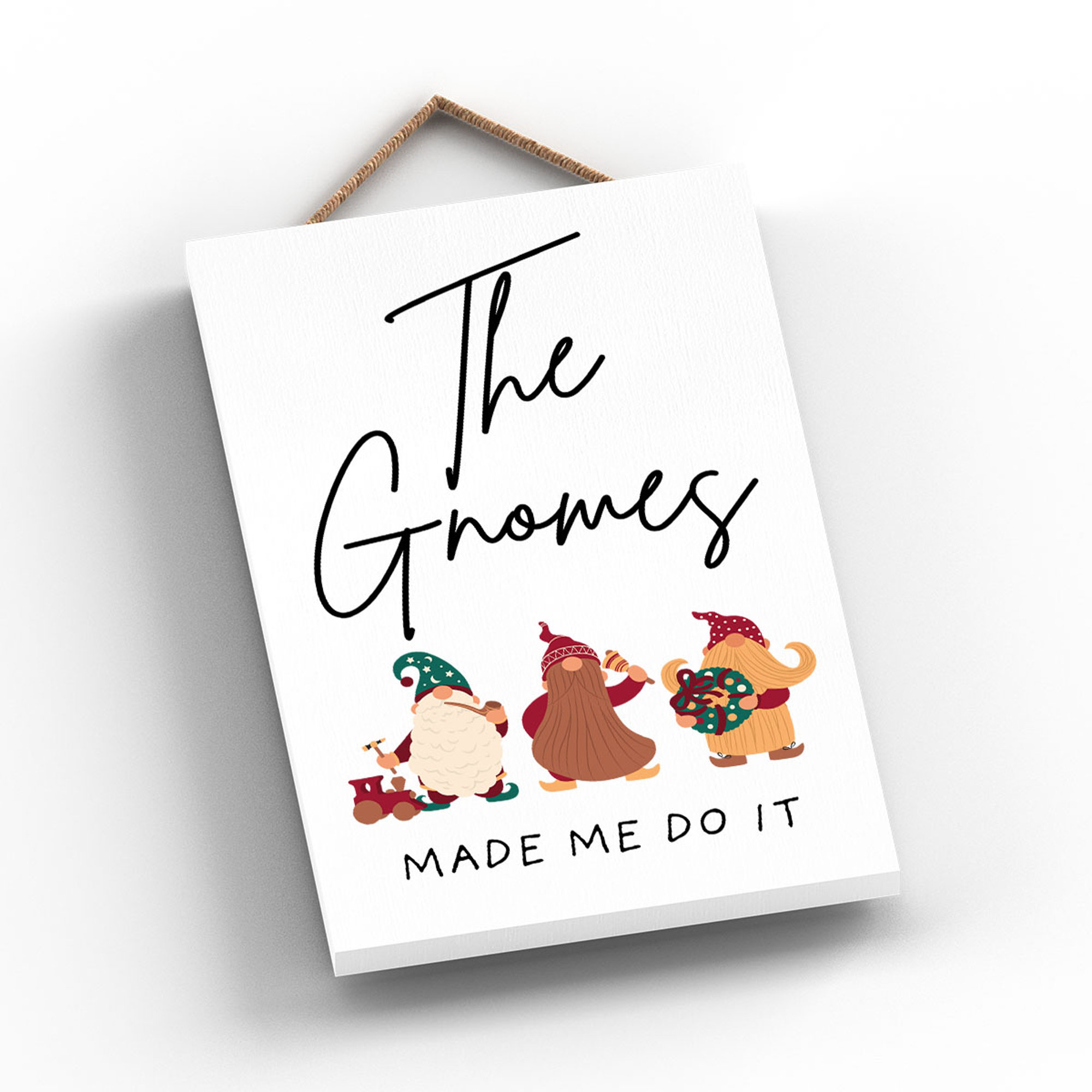 The Seasonal Aisle Carley the Gnomes Made Me Do It Wall Décor | Wayfair ...