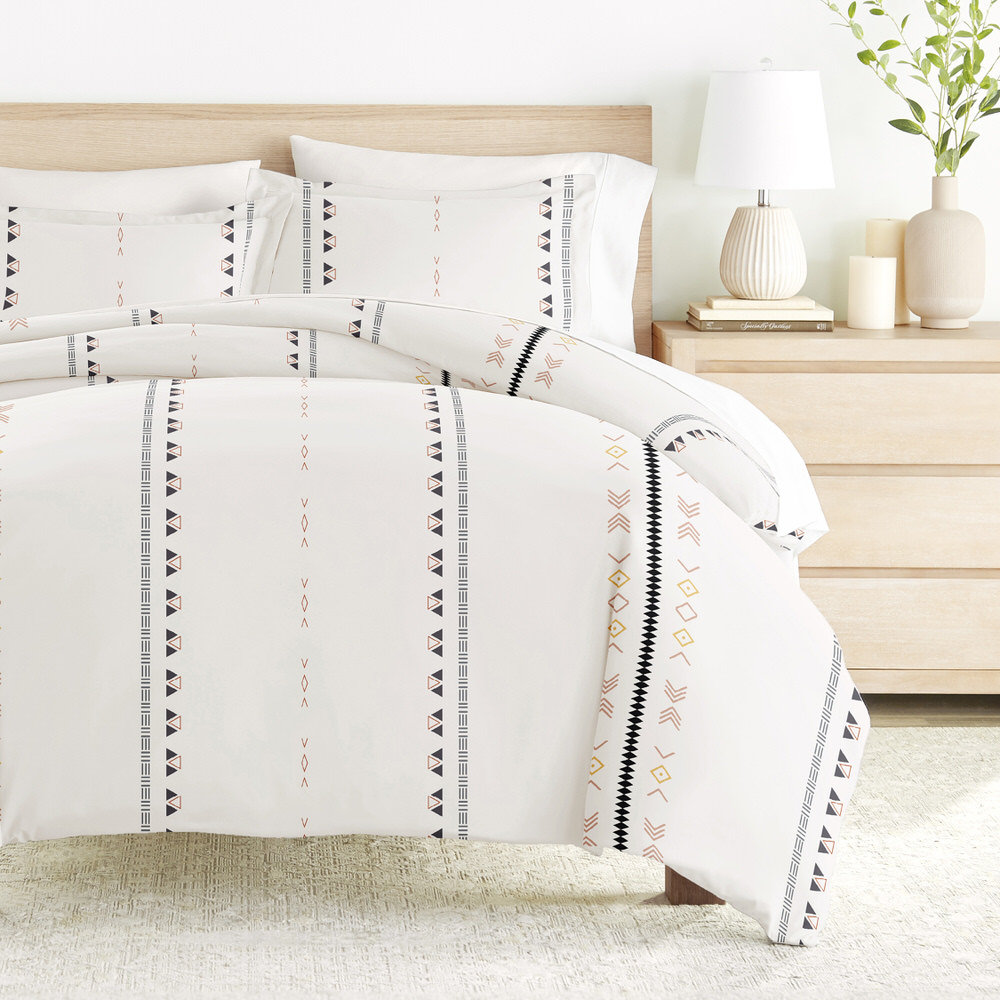 Linens & Hutch Duvet Cover Set Patterned Microfiber Ultra Soft Bedding ...