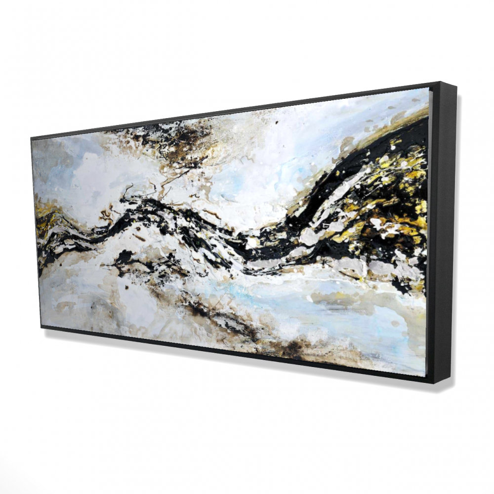 Loon Peak® " Abstract And Texturized Paint Splash " on Canvas | Wayfair