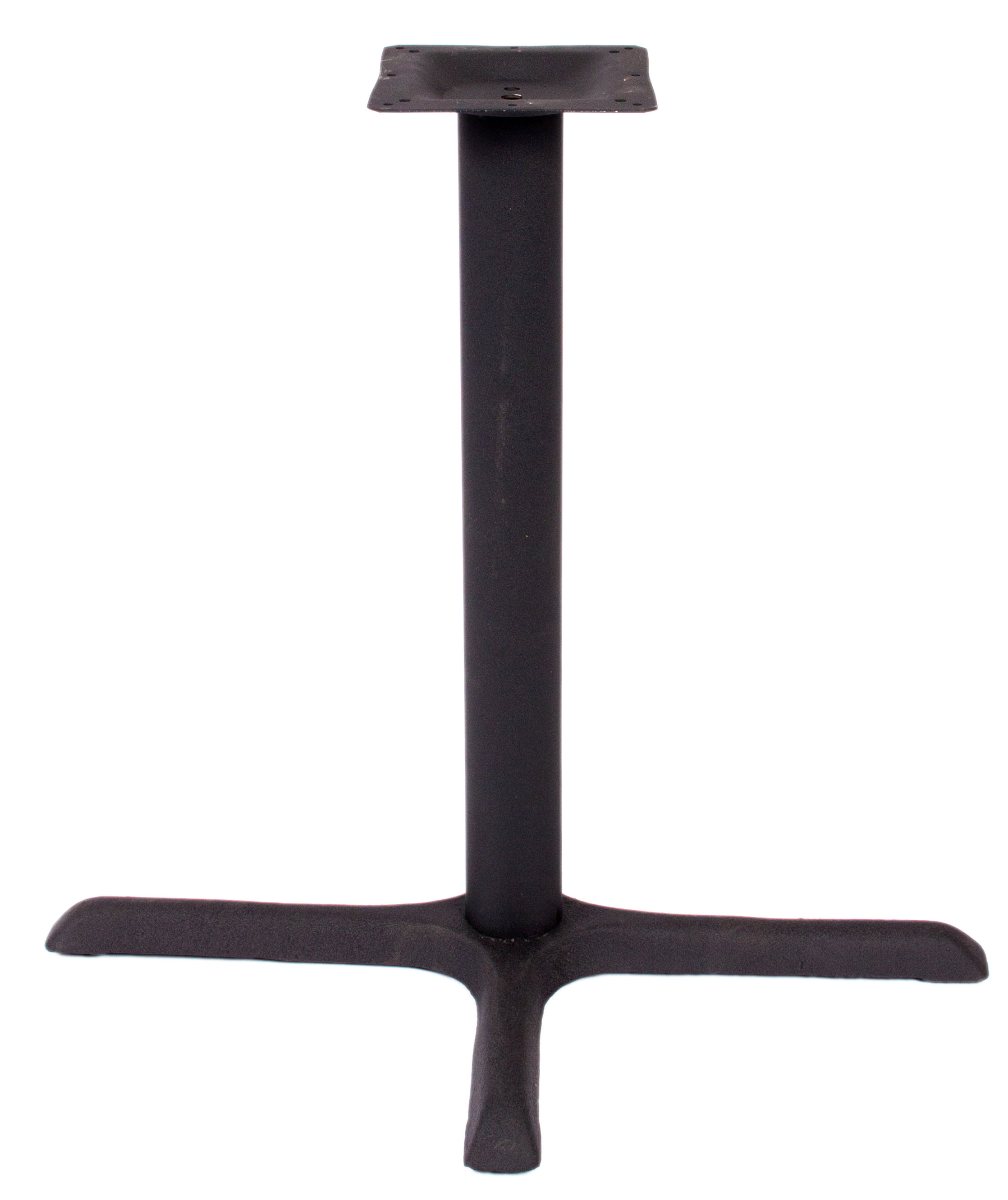 BFM Seating Stamped Steel 24x30" Cross Table Base, Dining Height ...