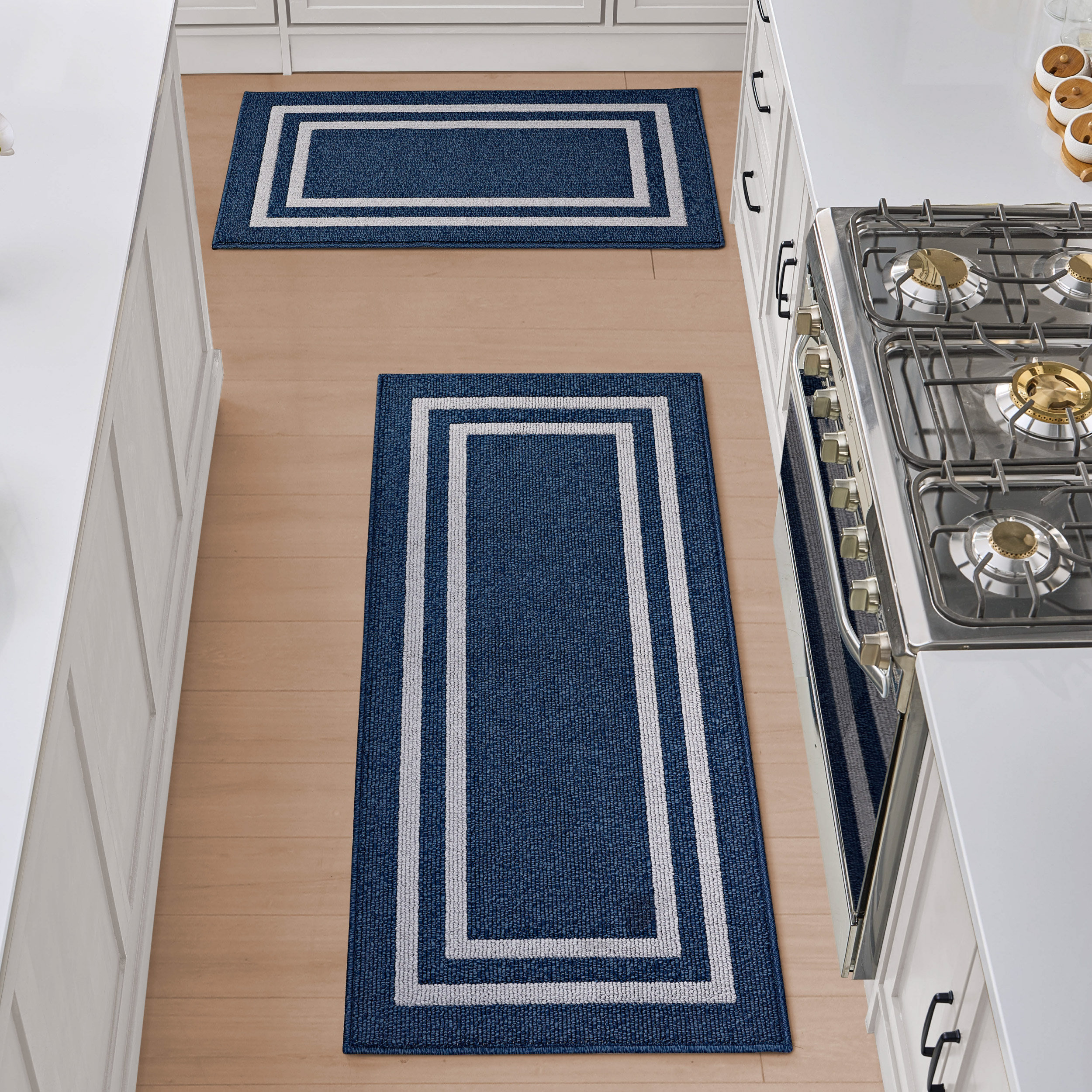 Ebern Designs Double Border All Loop Tufted Rugs & Reviews | Wayfair