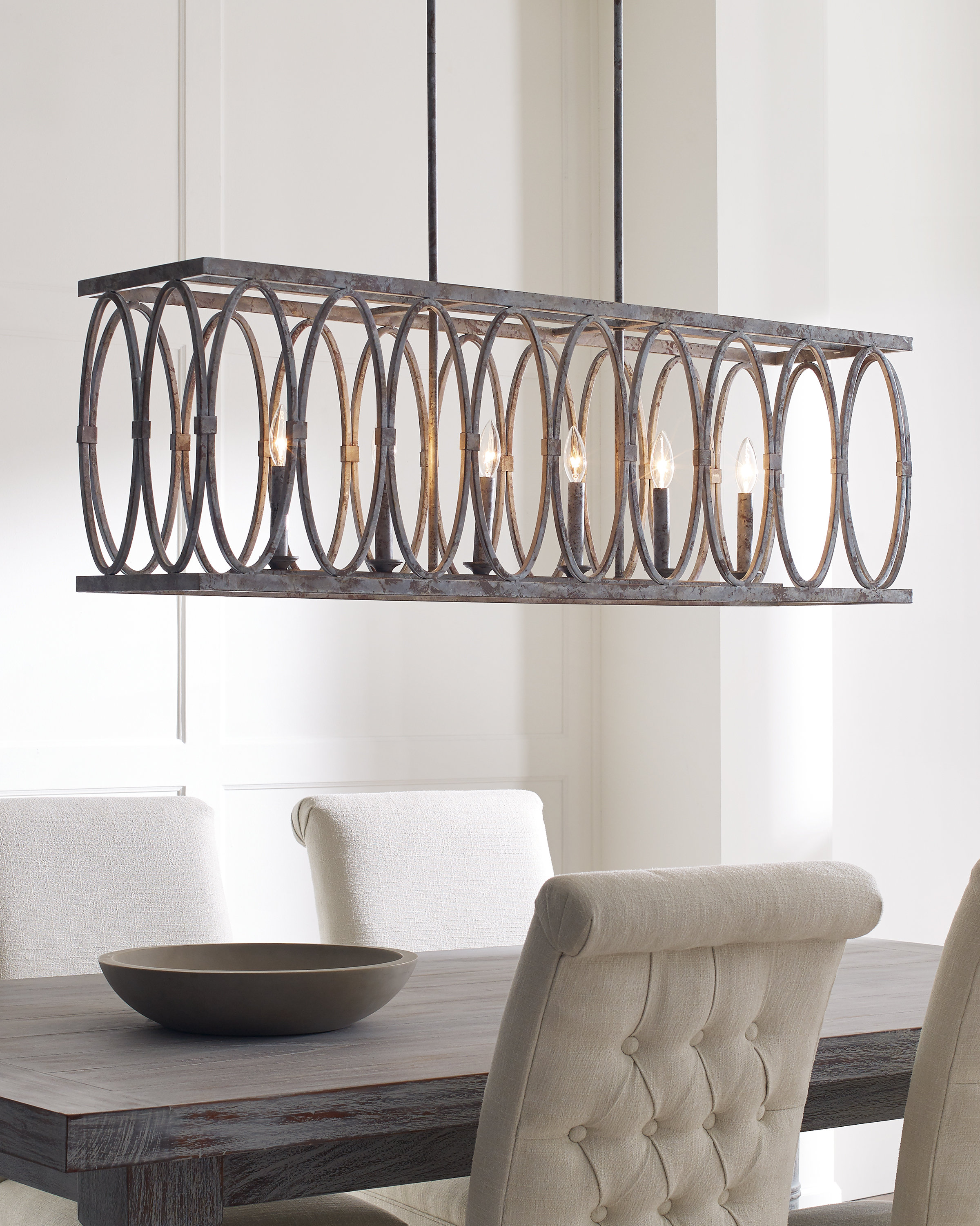 Birch Lane™ Alverstone 6-Light Linear Kitchen Island Pendant & Reviews ...
