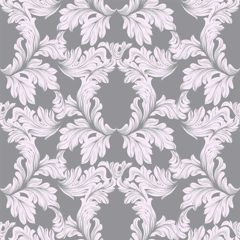 House of Hampton® Delcina Damask 8.5' L x 24" W Peel and Stick ...