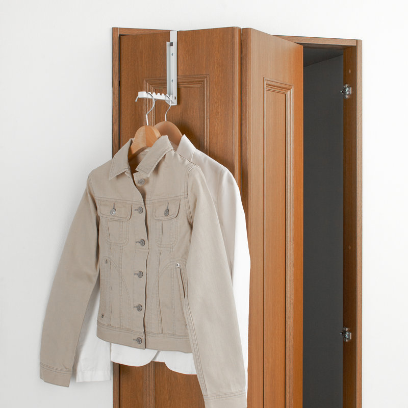 Yamazaki Home Over The Door Hooks - Folding Hanging Coat Rack, Steel ...
