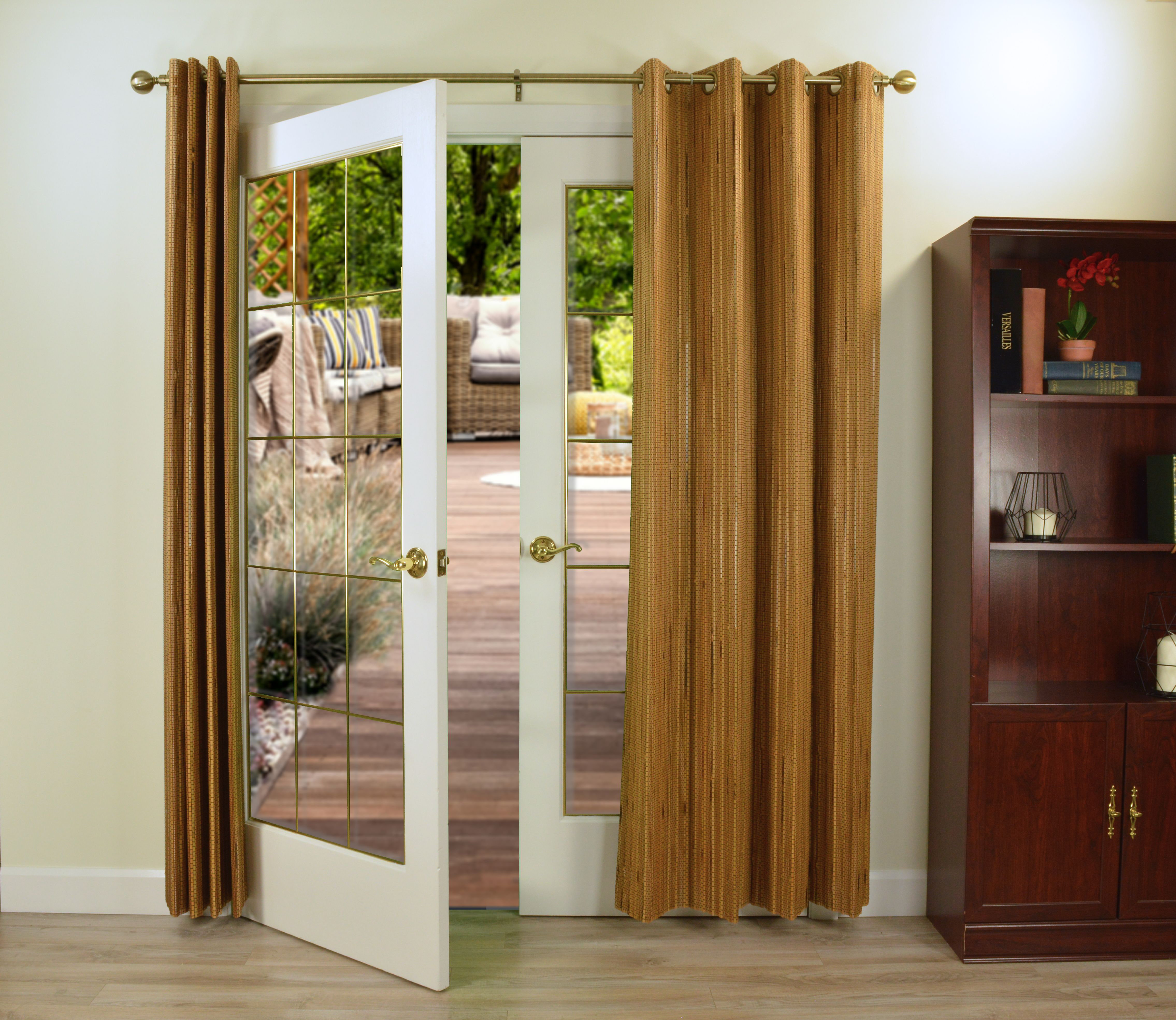 Bayou Breeze Lyall Bamboo Solid Semi-Sheer Grommet Single Curtain Panel ...