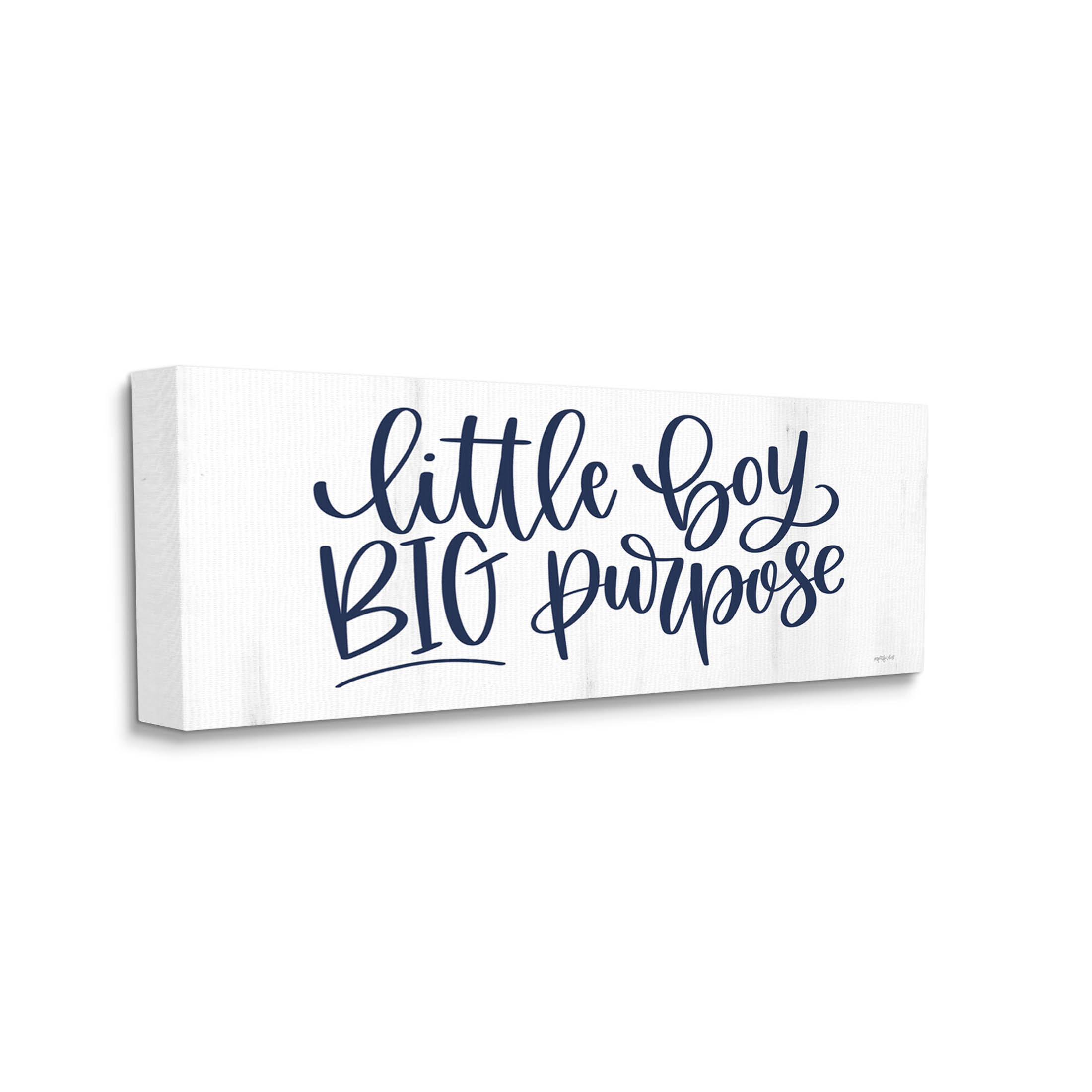 Stupell Industries Little Boy Big Purpose Uplifting Canvas Wall Art By ...