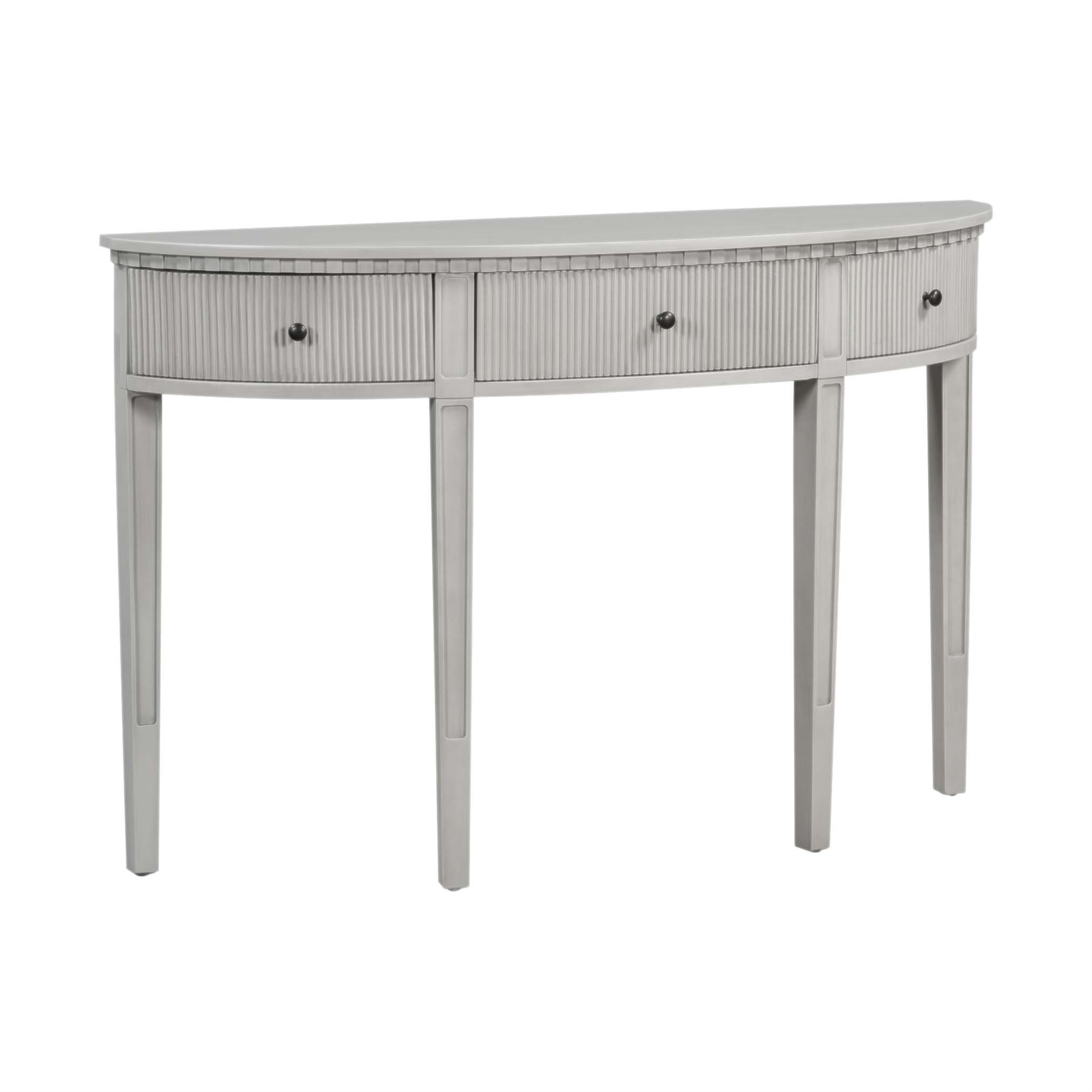 Latitude Run® Stylish Pine Veneer Console Table with Vertical Stripe ...
