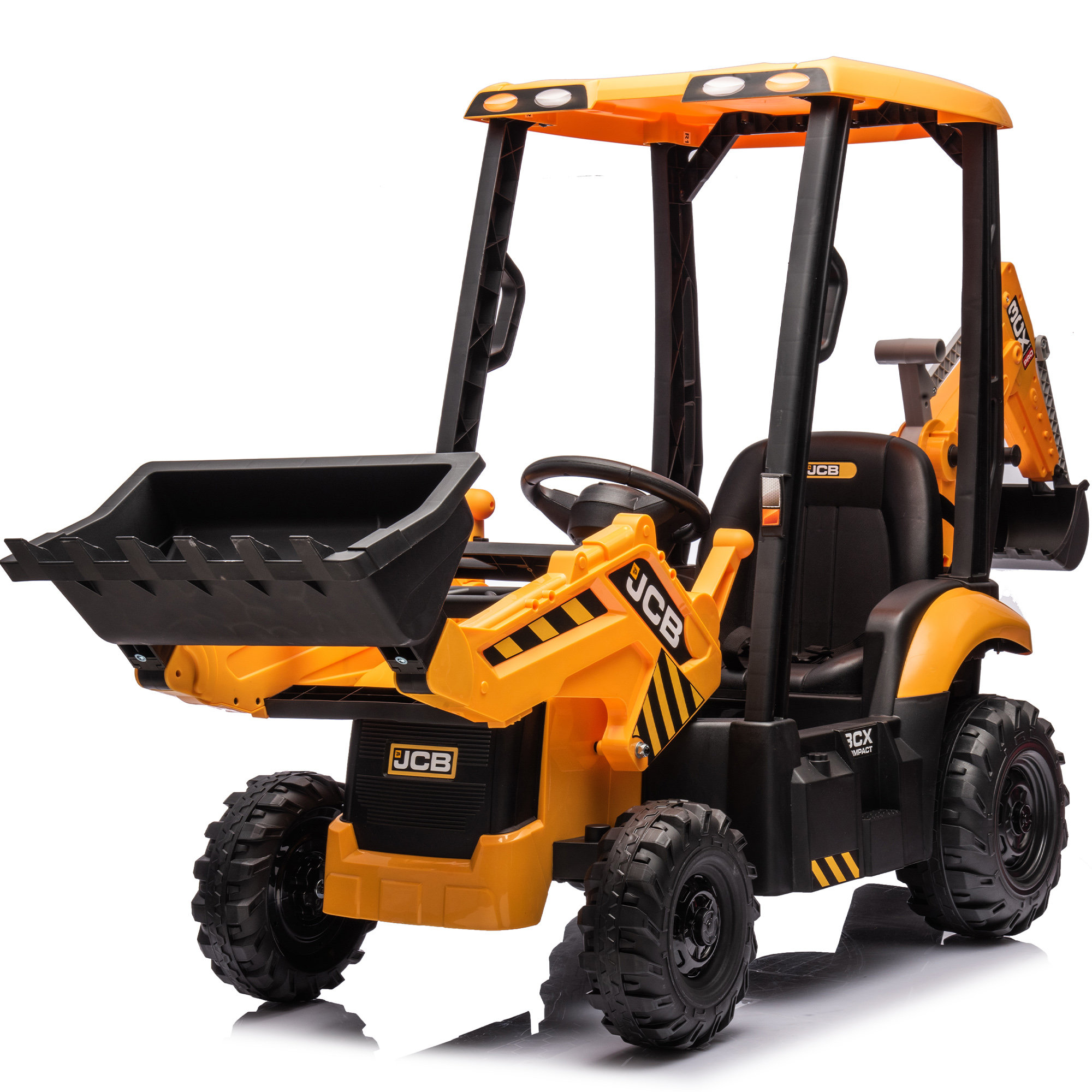 Hikiddo Licensed JCB 12 Volt Ride On Excavator, 4 in 1 Kids Ride-On ...