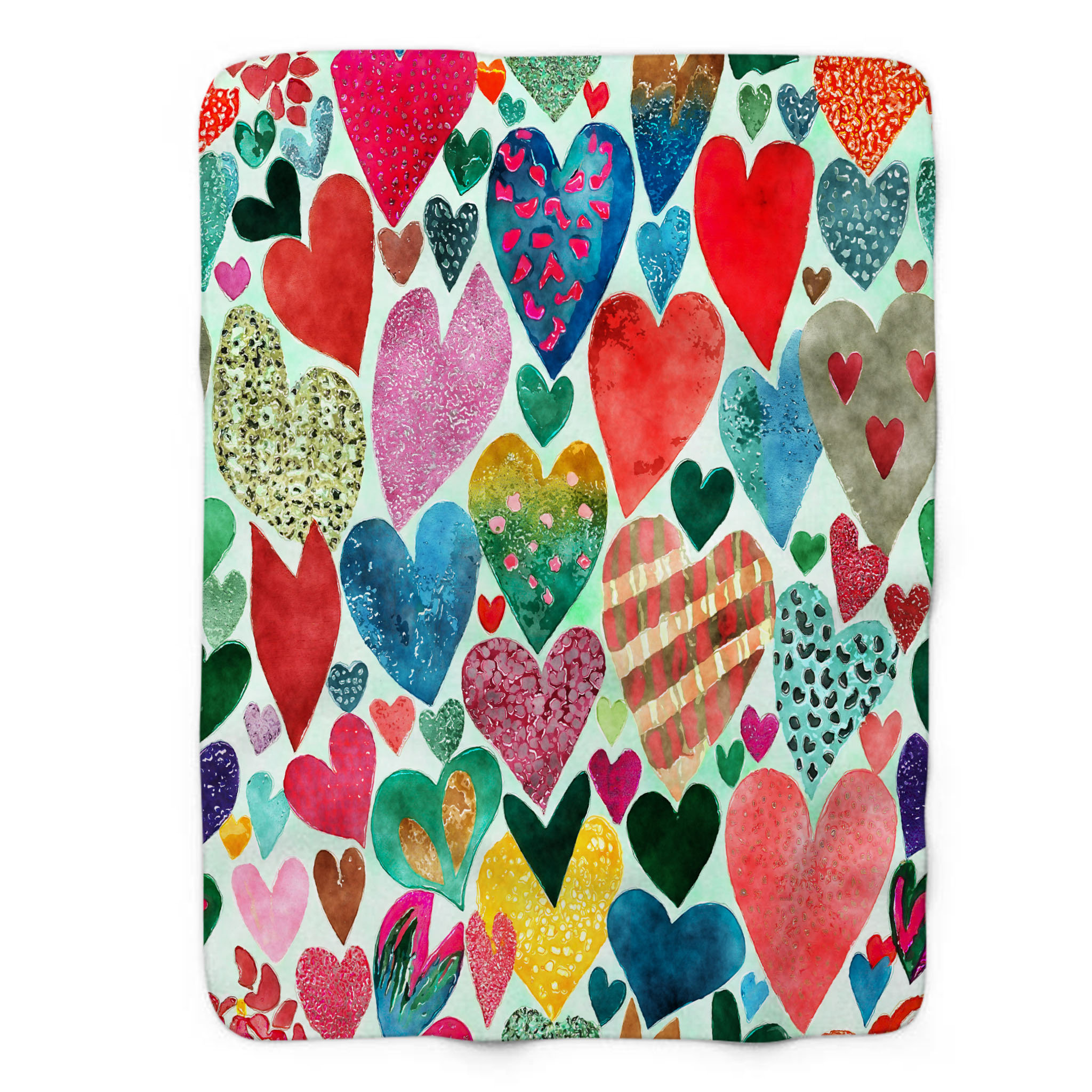 MentionedYou Sunny Heart Splash Throw Blanket | Wayfair