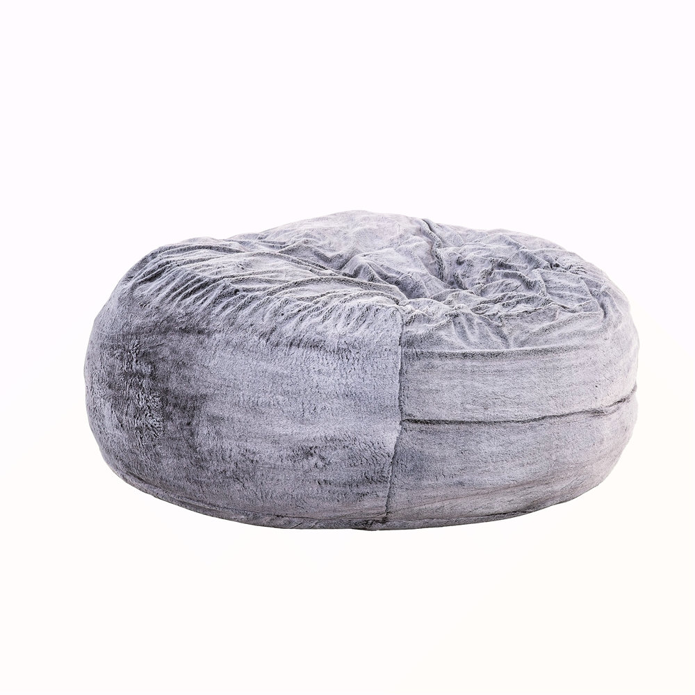 junzc Modern 5-Foot Round Memory Foam Bean Bag Soft Corduroy Fabric ...