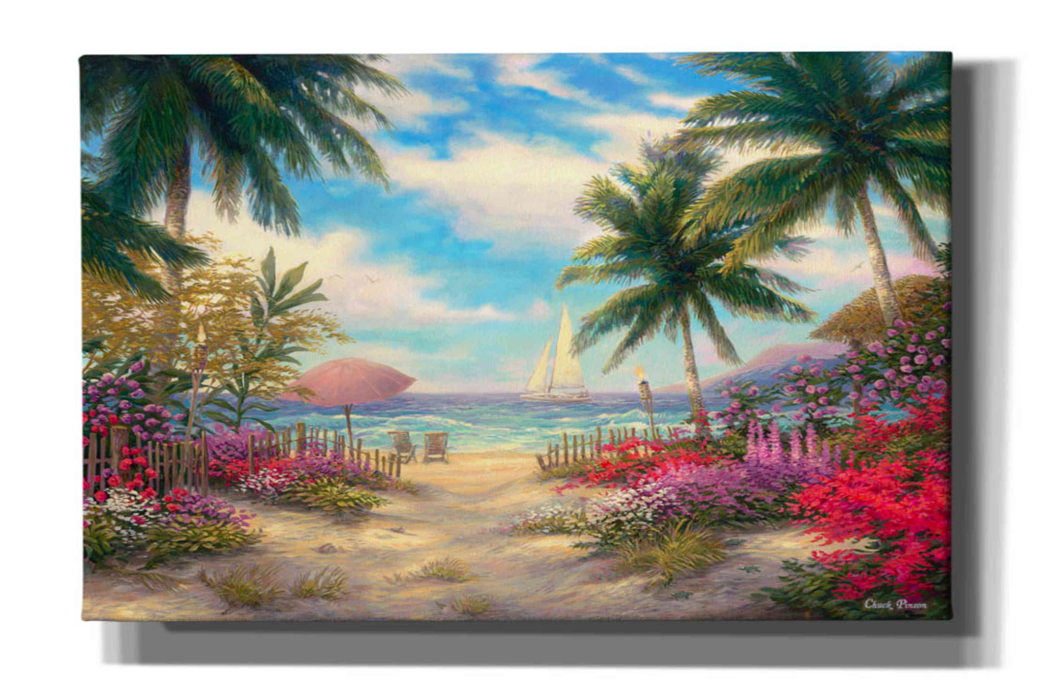 Bay Isle Home™ Sea Breeze Path by Chuck Pinson - Wrapped Canvas Print ...