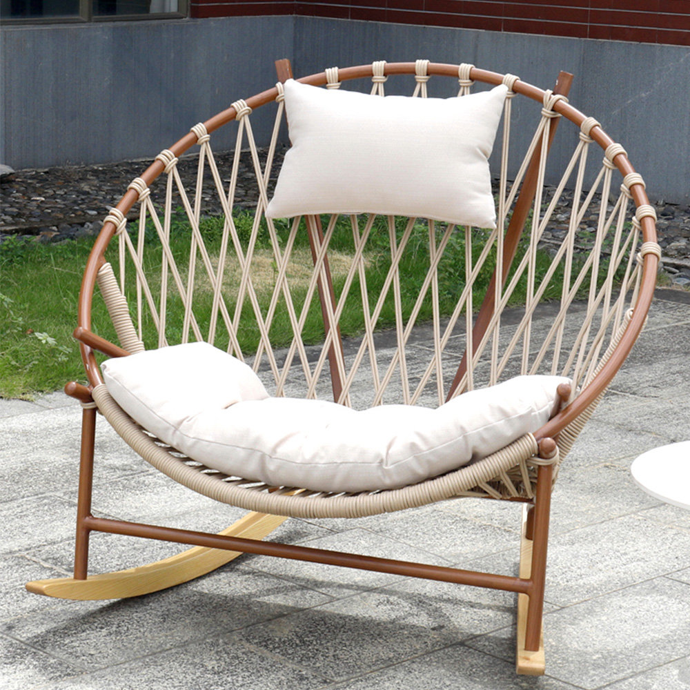 ComfySofa.s Simple patio casual balcony rocking chair | Wayfair