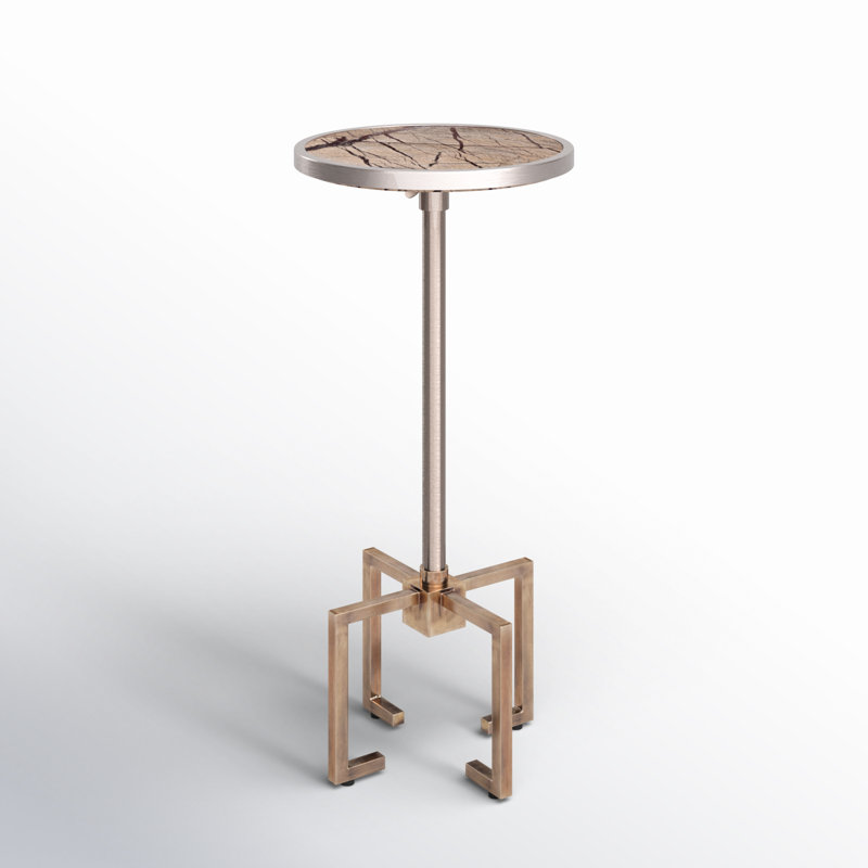 Butler Mash Metal & Marble Side Table | Perigold