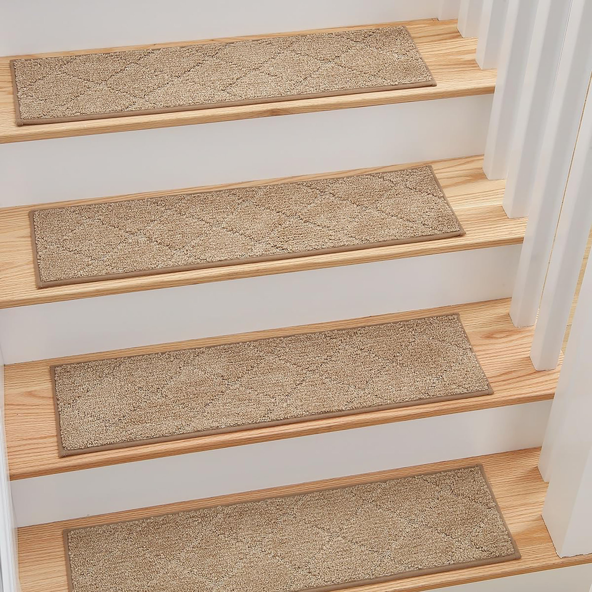 Hokku Designs Carpet Stair Treads For Wooden Steps15 Pack, Non-Slip ...