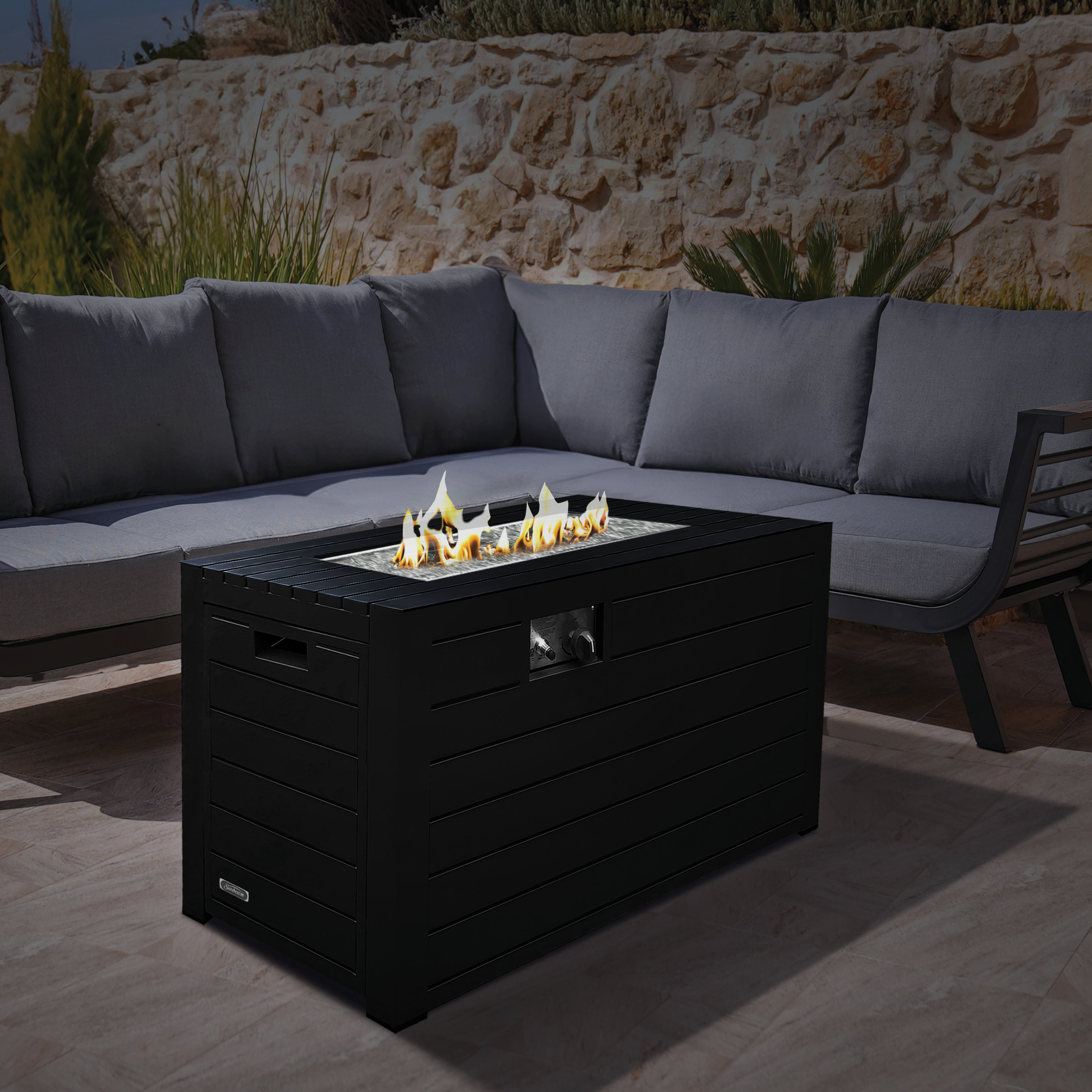 Sunbeam Oasis Aluminum Propane/Natural Gas Fire Pit Table | Wayfair