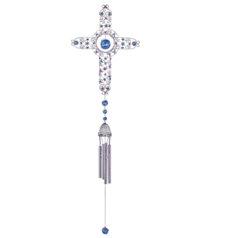 Arlmont & Co. Kristoph Cross Wind Chime | Wayfair